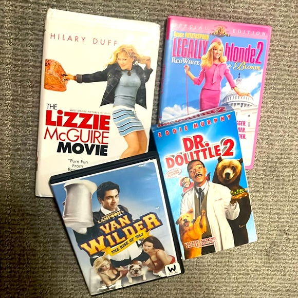 Media | Y2k 9s Bundle Of Four Dvd Vhs Movies | Poshmark